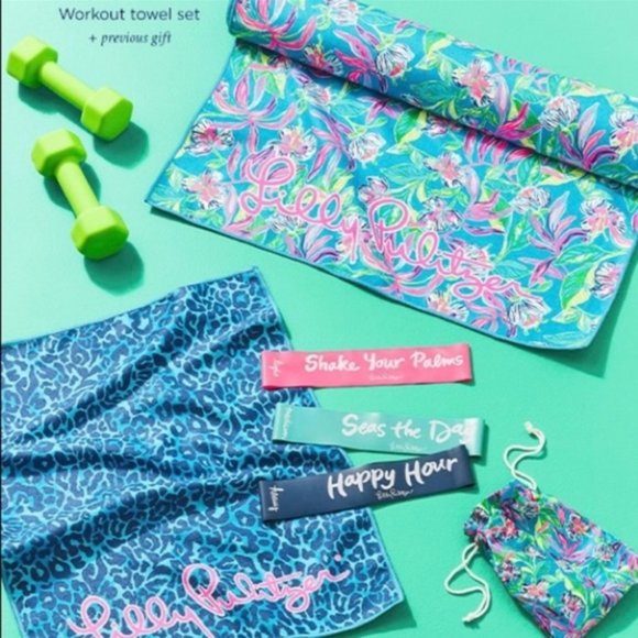Lilly Pulitzer | Other | Lilly Pulitzer Exercise Bands And Set Of Two ...